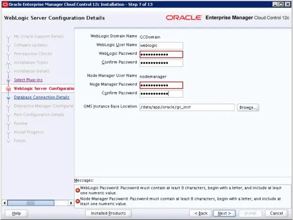 Install oracle enterprise manager cloud control 12c DBACLASS
