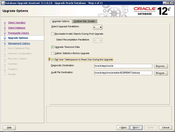 Upgrade Database From 11g To 12c Using Dbua Dbaclass