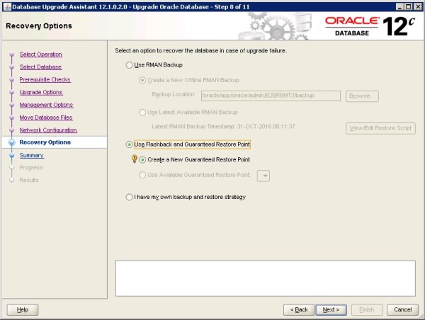 Upgrade Database From 11g To 12c Using Dbua Dbaclass