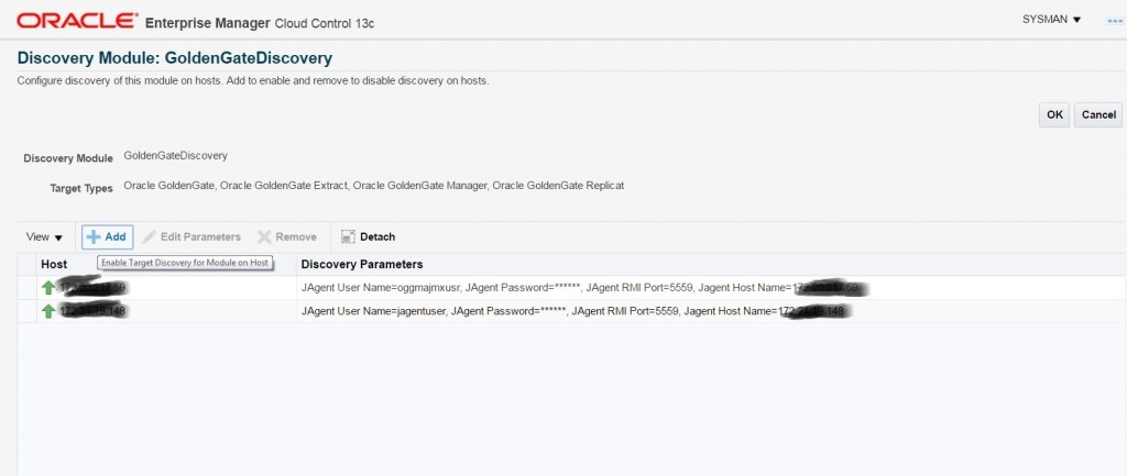 Monitor goldengate from OEM 12c cloud control DBACLASS