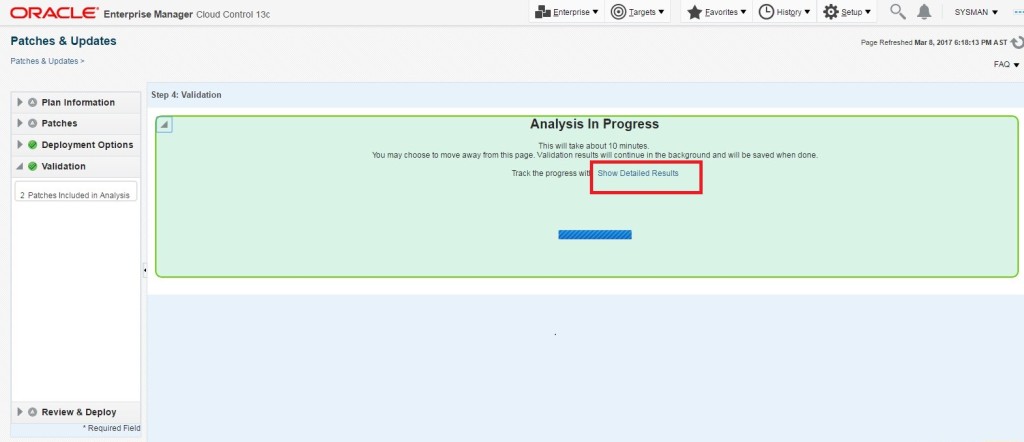 Apply database patch from OEM cloud control DBACLASS