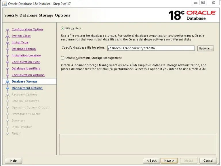 SETUP ORACLE 18C DATABASE - STEP BY STEP DBACLASS