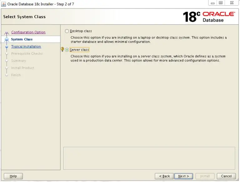 SETUP ORACLE 18C DATABASE - STEP BY STEP DBACLASS